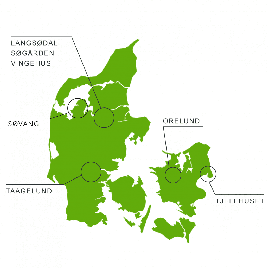 Behandlingscentre i Danmark - Find et Tjele behandlingssted her